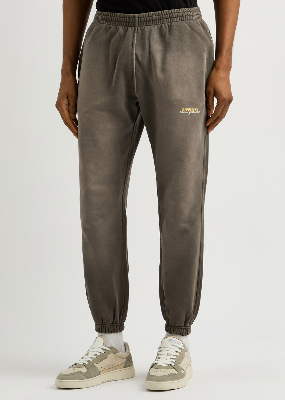 Represent Patron Of The Club Cotton Sweatpants Olive Represent