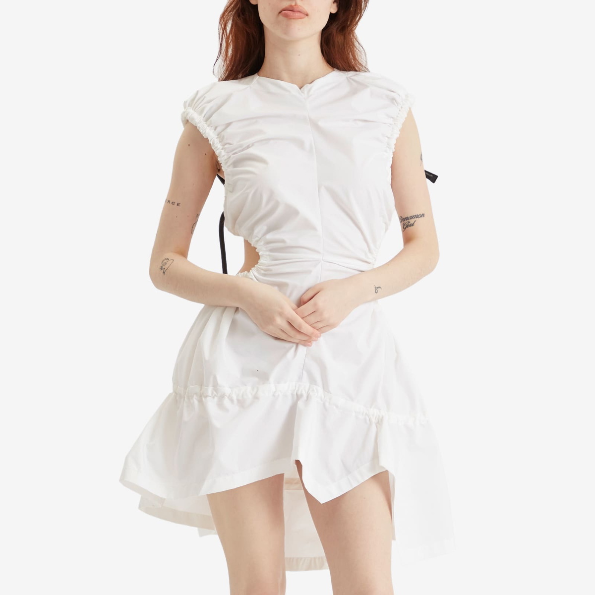 TOGA ARCHIVES Women's TOGA Typewriter Mini Dress in White TOGA ARCHIVES