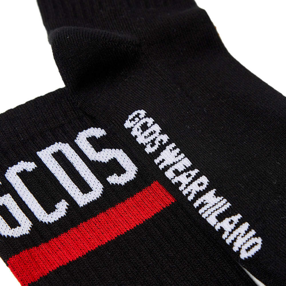 GCDS Women's Logo Sock in Black GCDS