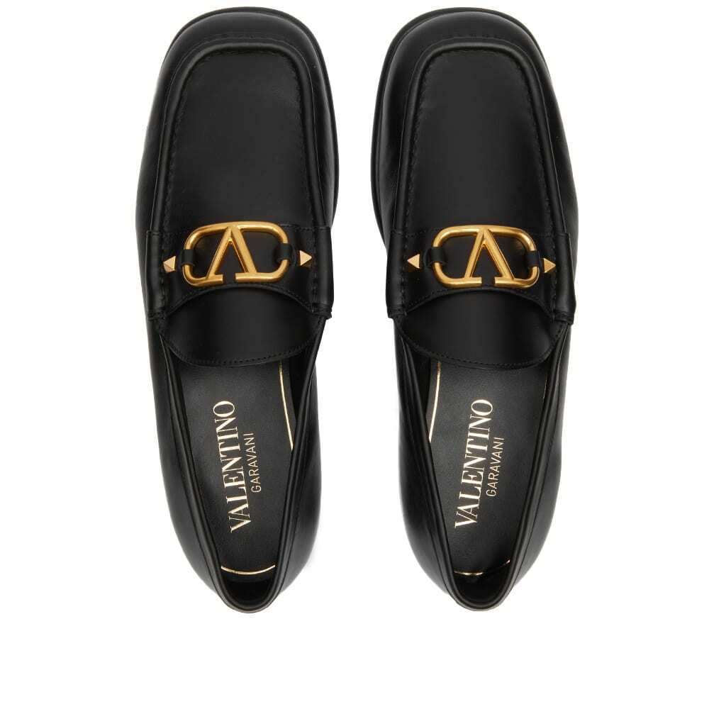 Valentino Men's V Logo Loafer in Black Valentino