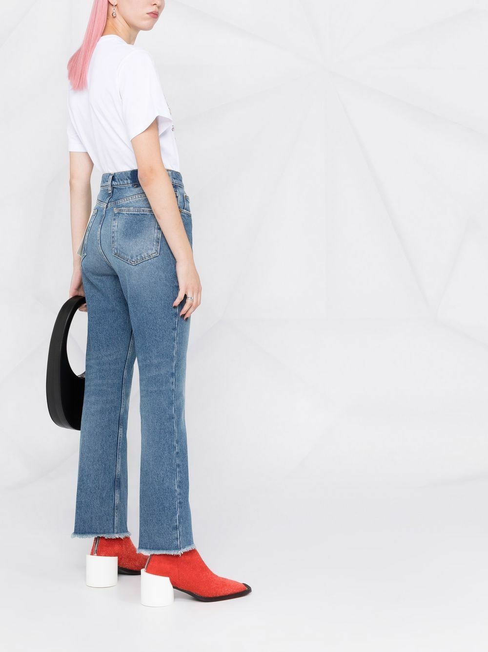 GOLDEN GOOSE - Denim Cropped Jeans Golden Goose Deluxe Brand