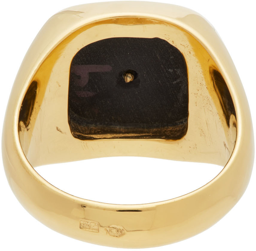 MISBHV Gold Monogram Ring MISBHV
