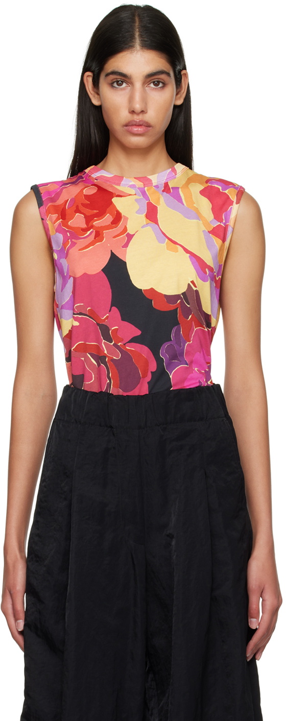 Dries Van Noten Pink Printed T-Shirt Dries Van Noten