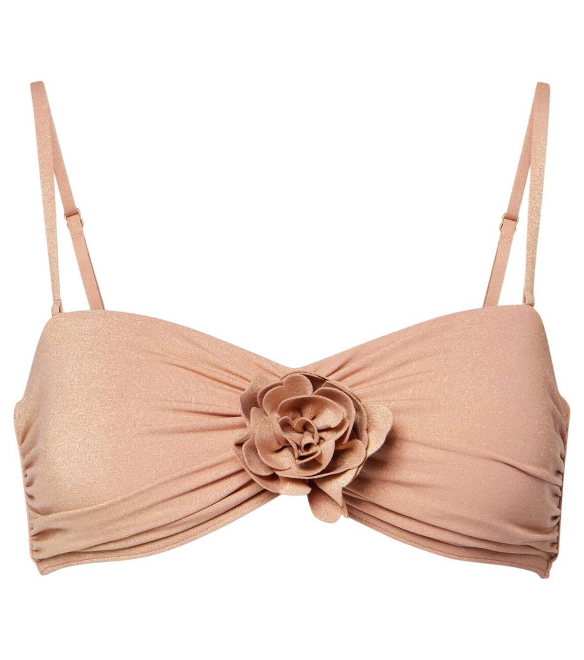 Zimmermann Everley Floral appliqu Lam Bikini Top Zimmermann