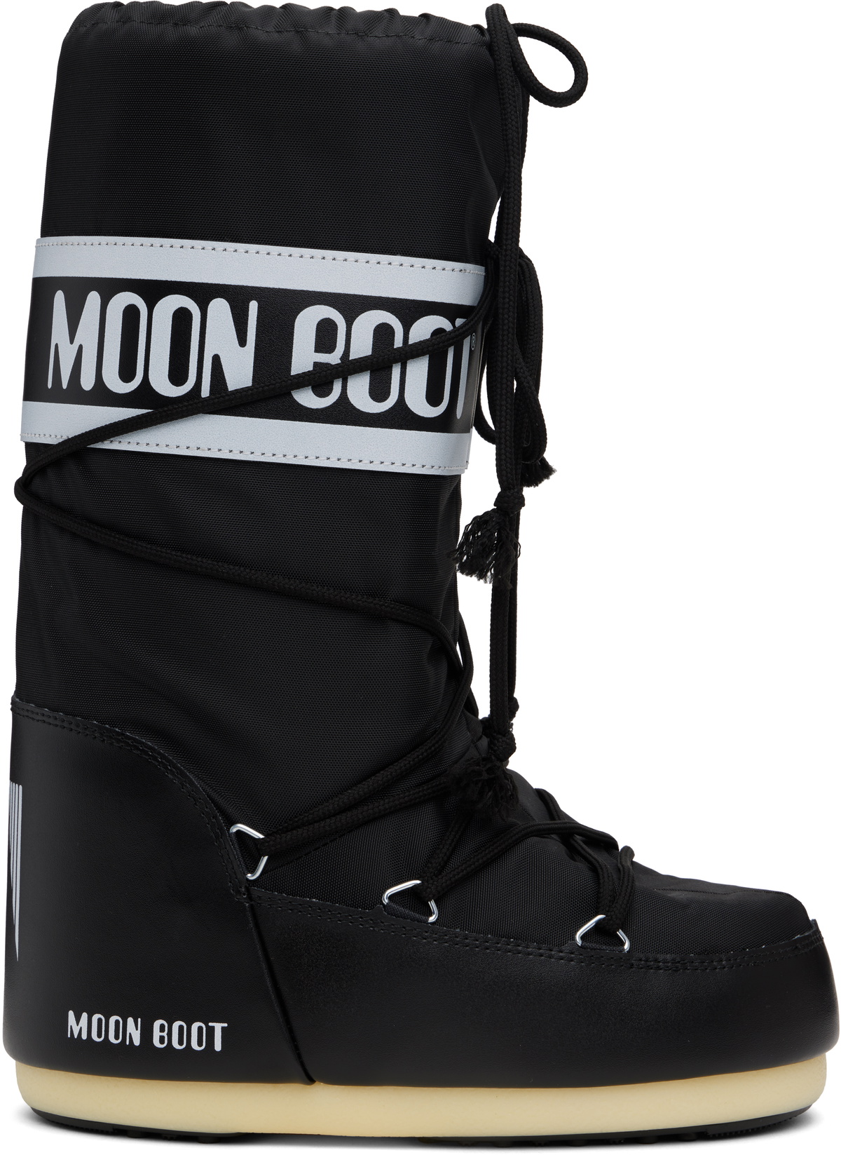 Moon Boot Black Icon Nylon Tall Boots Moon Boot