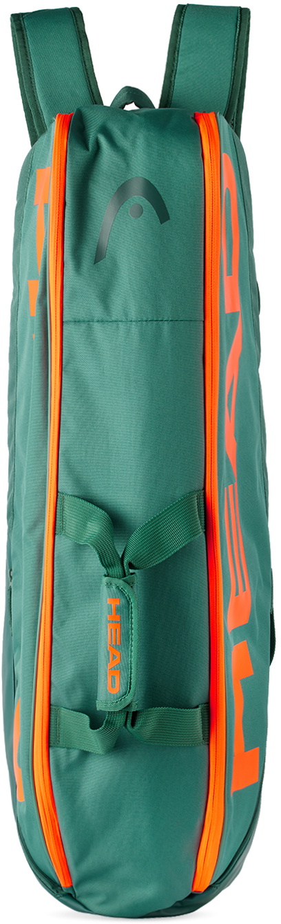 HEAD Green & Orange Medium Pro Racket DYFO Tennis Bag HEAD