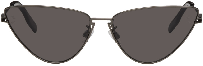 MCQ Gunmetal Cat-Eye Sunglasses McQ Alexander McQueen