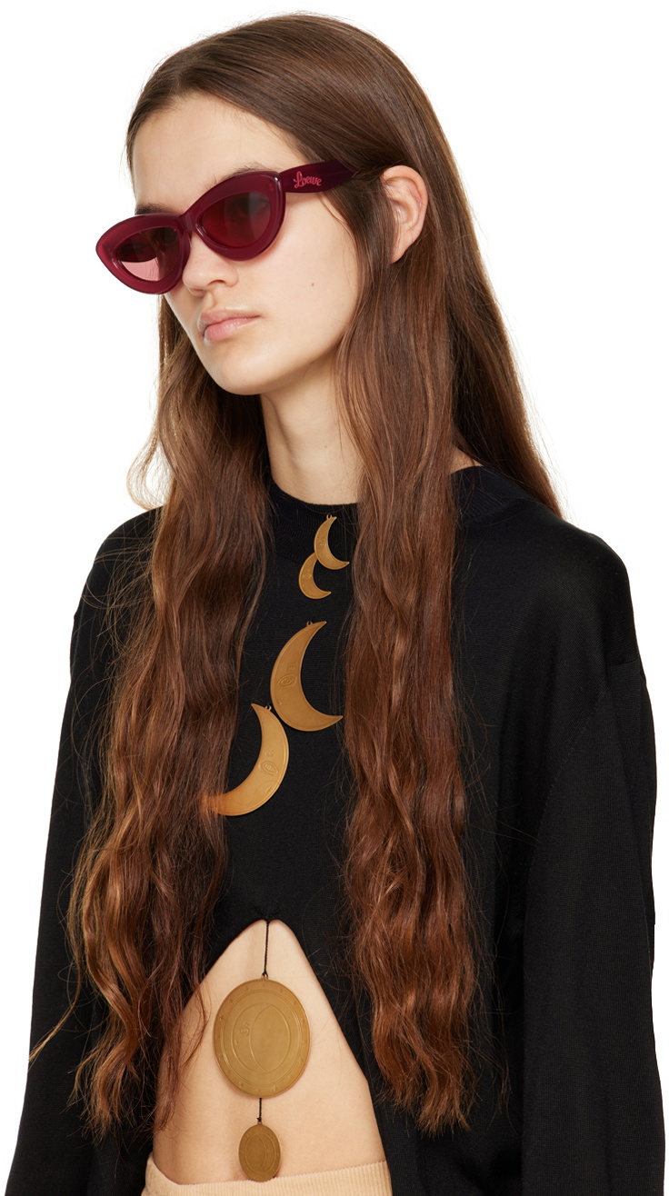LOEWE Pink Cat-Eye Sunglasses Loewe