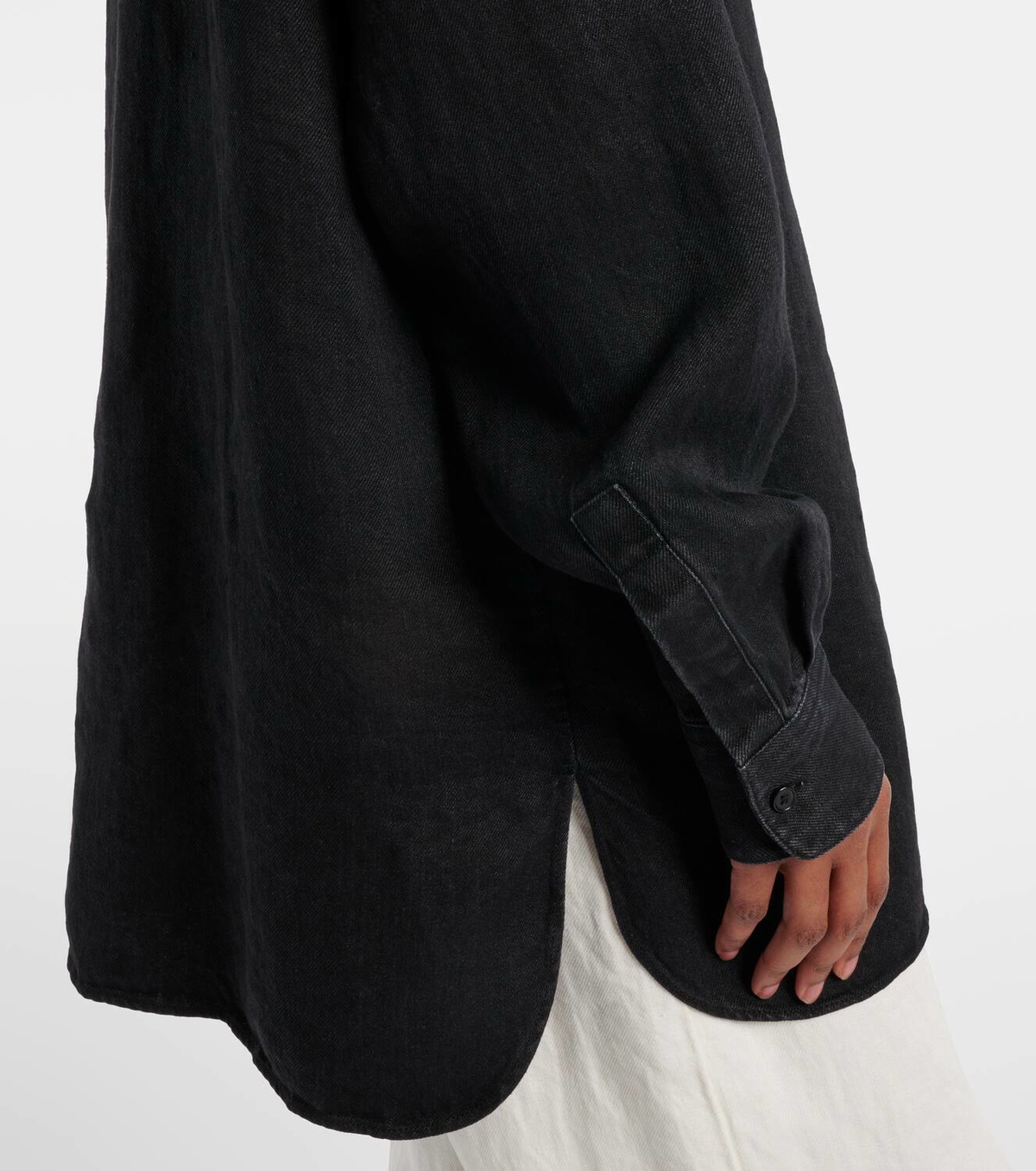 The Row Nesson oversized linen shirt The Row