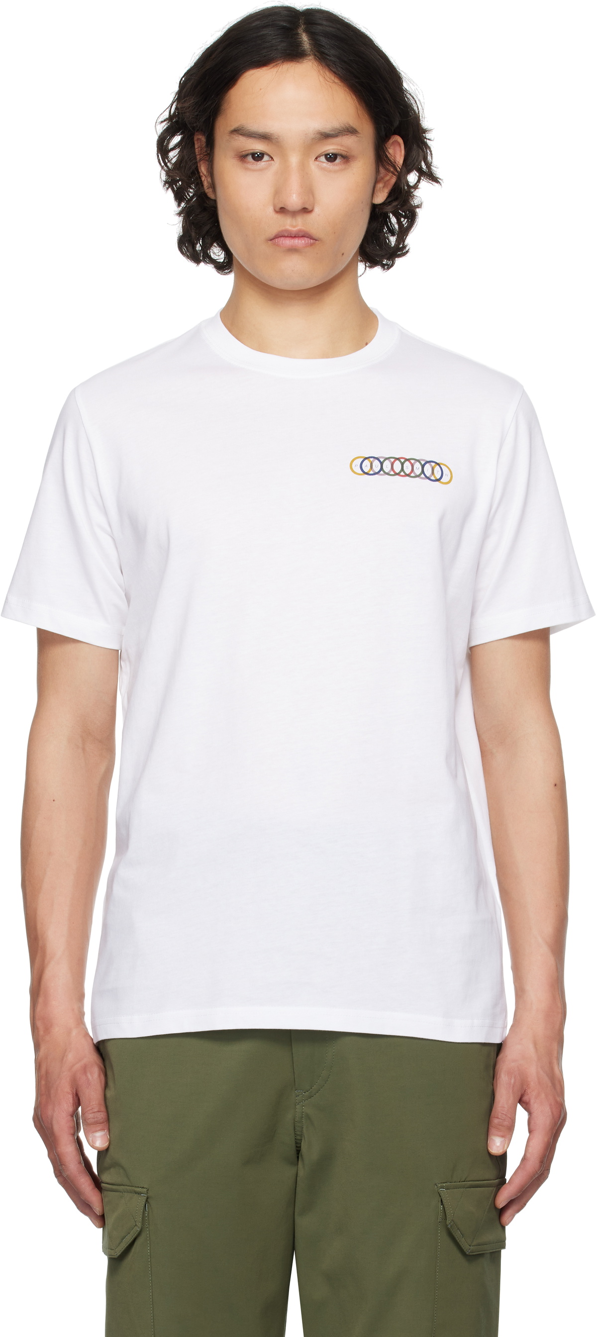 PS by Paul Smith White Overlapping Circles T-shirt PS by Paul Smith