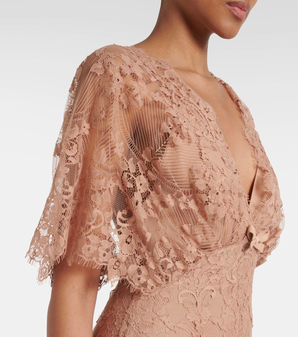Elie Saab Floral cotton-blend lace gown Elie Saab