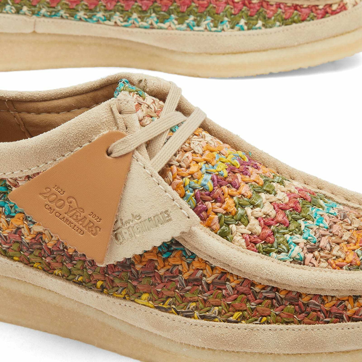 Clarks Originals Men's Wallabee in Multi Raffia Clarks Originals