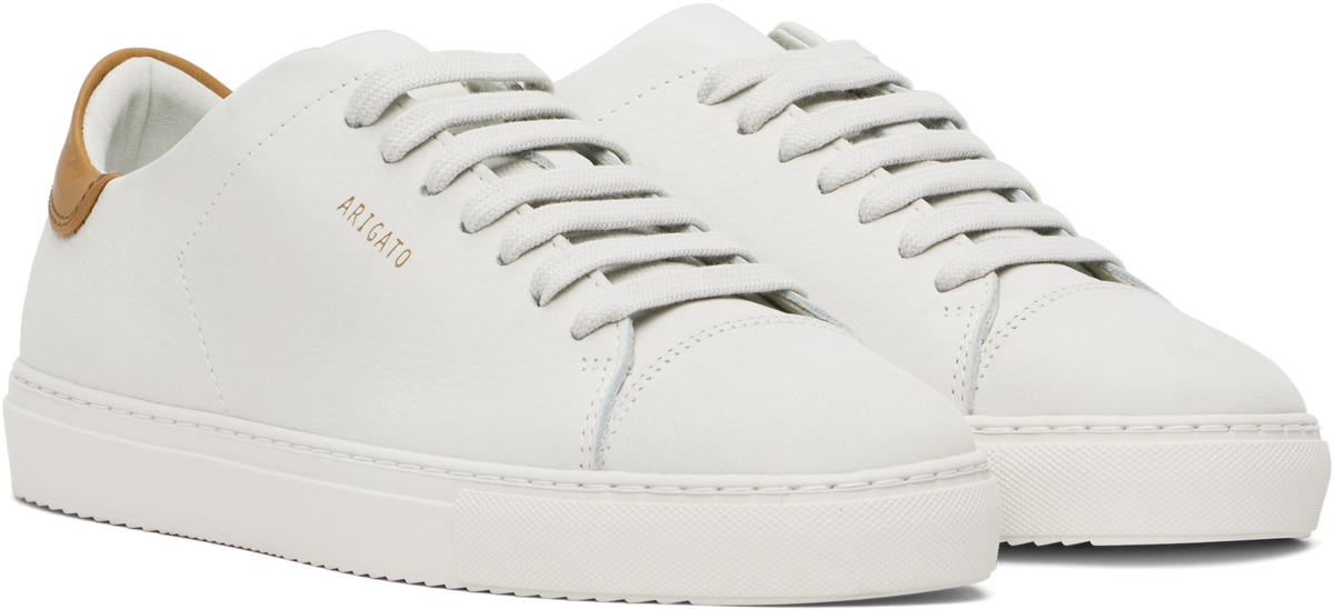 Axel Arigato Off-White & Tan Clean 90 Cap Sneakers Axel Arigato