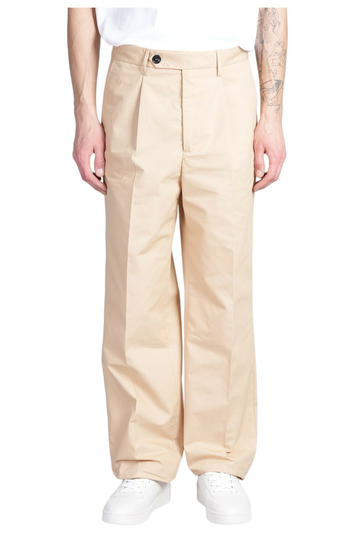 Bally Pants In Beige Cotton Bally