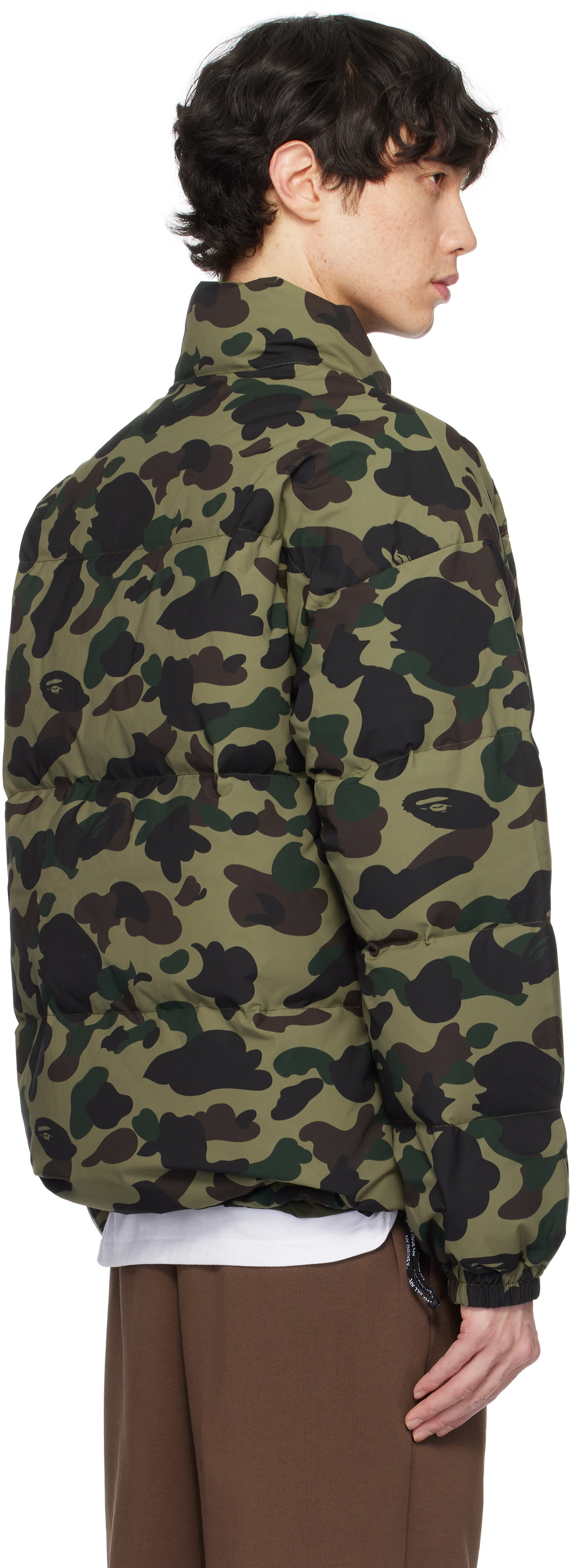 BAPE Khaki 1st Camo Reversible Down Jacket A Bathing Ape BAPE Khaki 1st Camo Reversible Down Jacket A Bathing Ape
