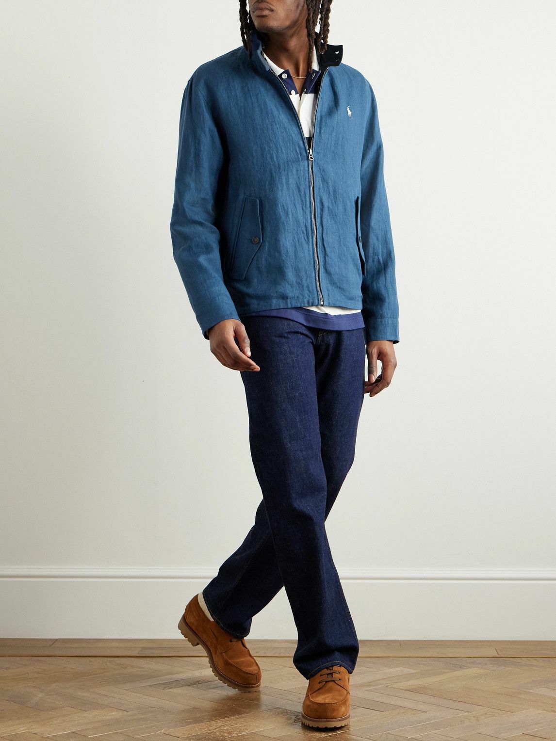 Polo Ralph Lauren - Reversible Herringbone Linen and Taffeta Jacket ...