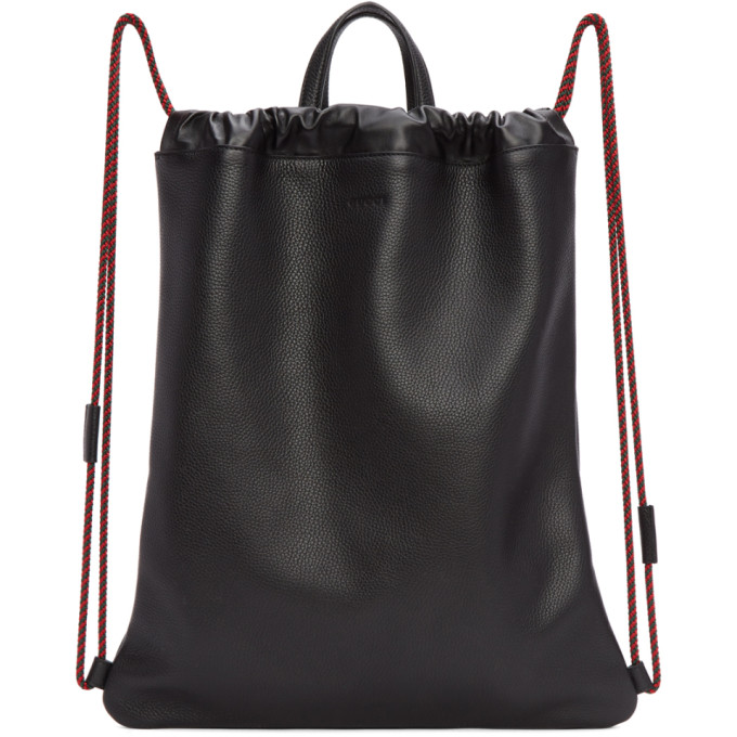 Gucci Black Snake Drawstring Backpack Gucci