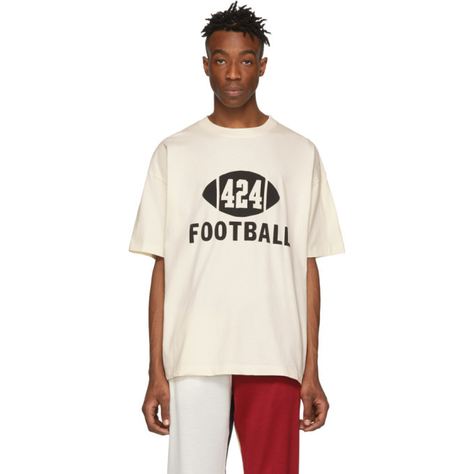 424 Off-White Football T-Shirt 424