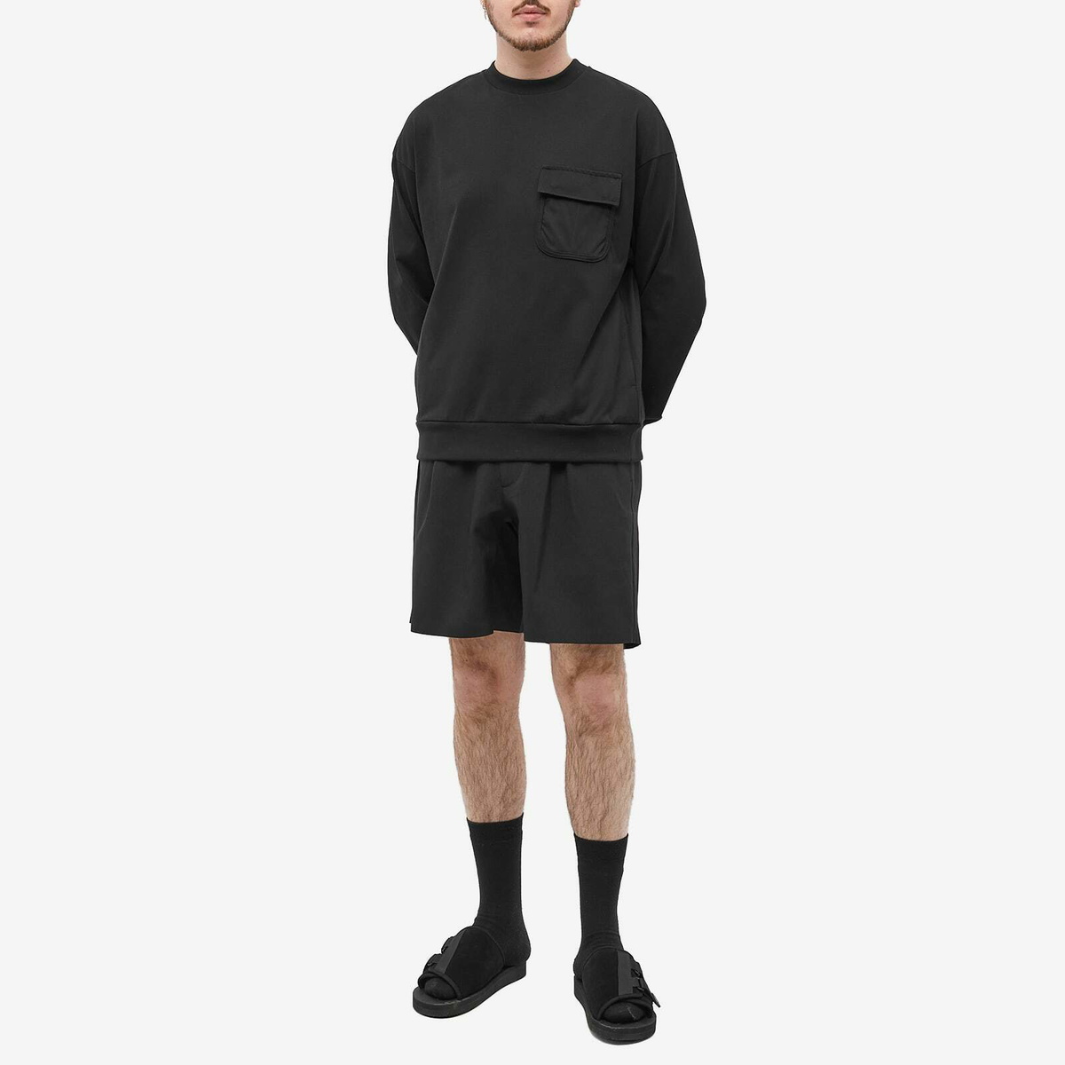 F/CE. Men's TECH TORO SHORTS in Black F/CE.