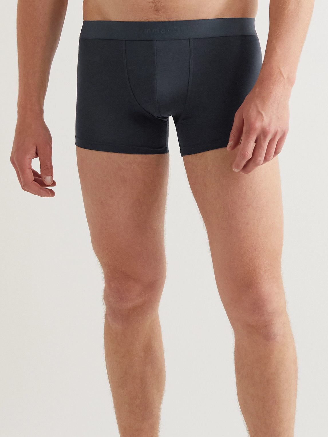 Zimmerli - Pureness Stretch-Micro Modal Boxer Briefs - Blue Zimmerli