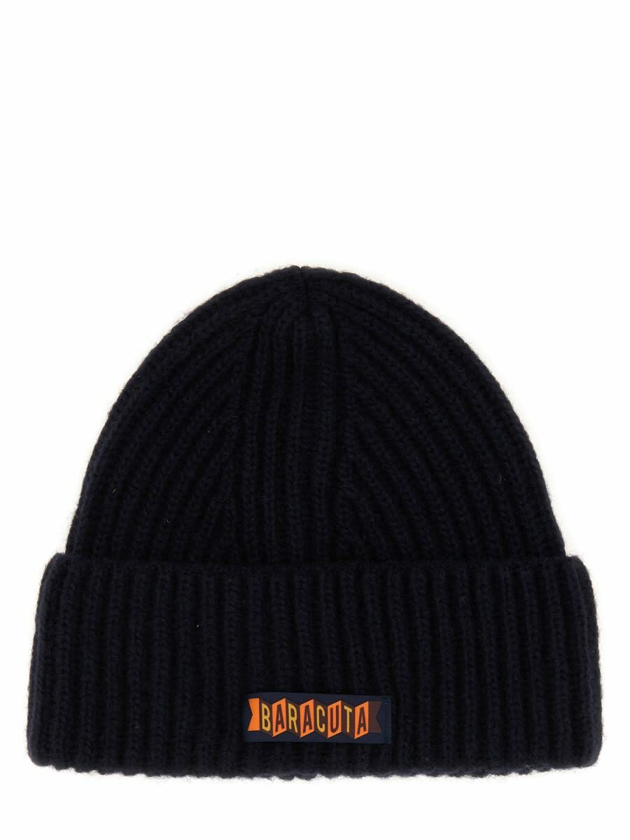 Baracuta Beanie Hat With Logo Patch Baracuta