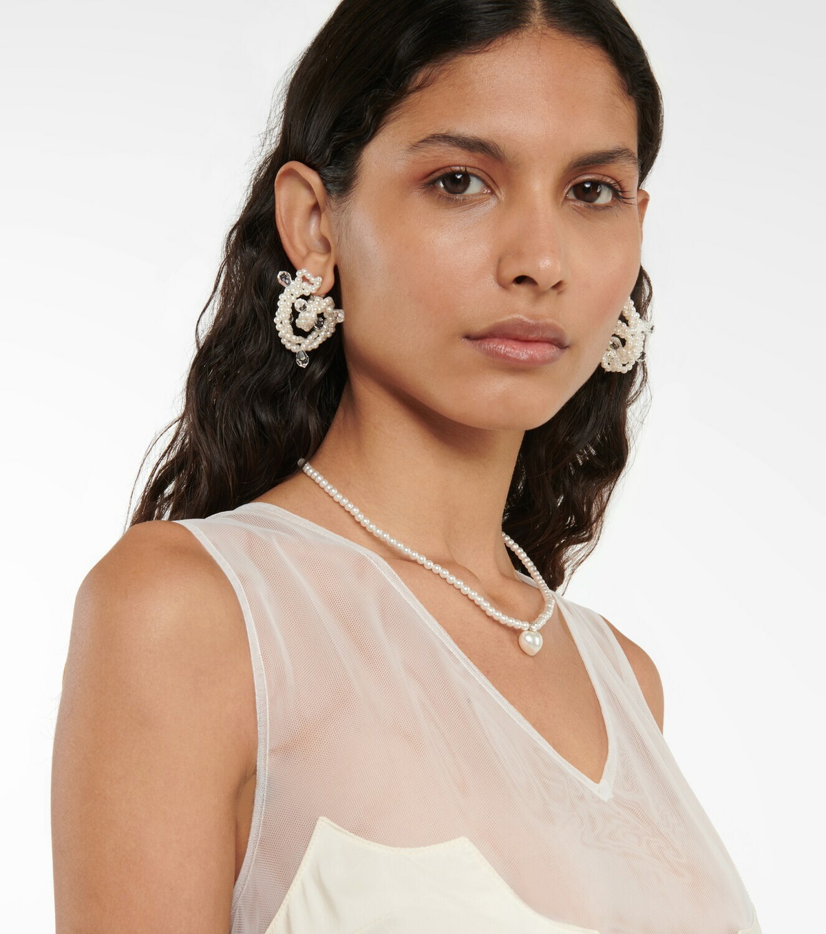 Simone rocha faux pearl earrings store