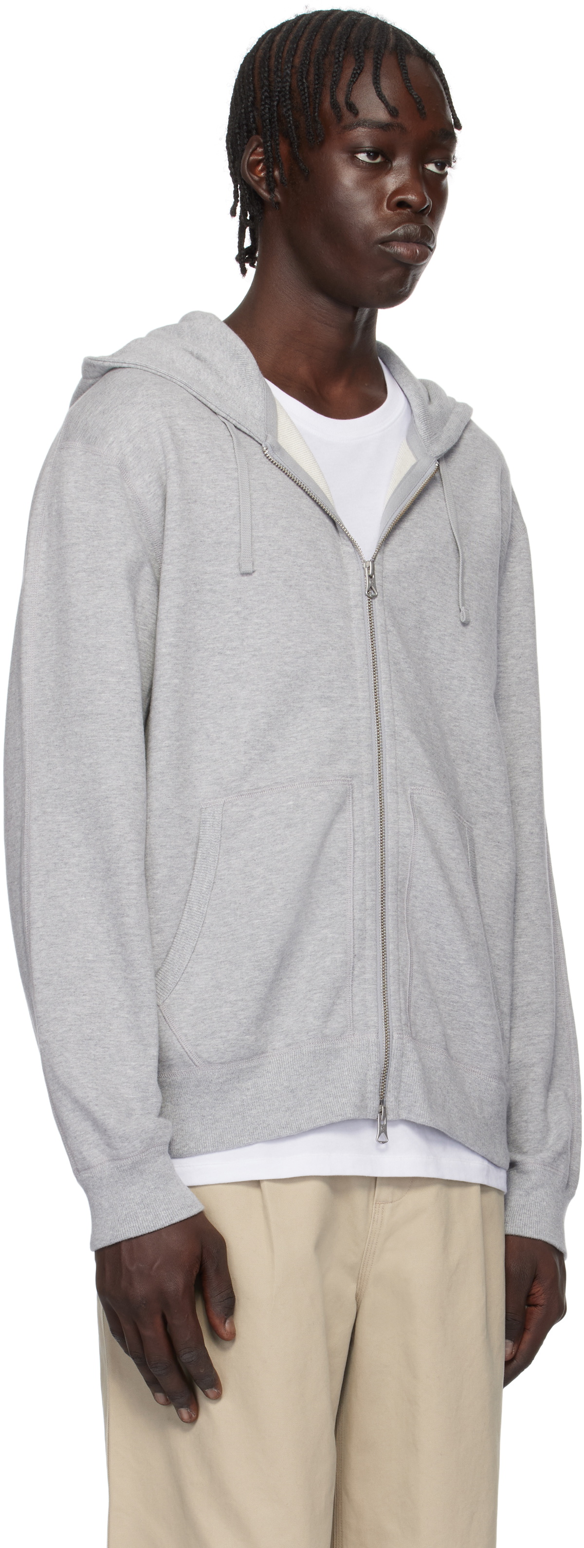 Reigning Champ Gray Midweight Terry Standard Zip Hoodie Reigning Champ