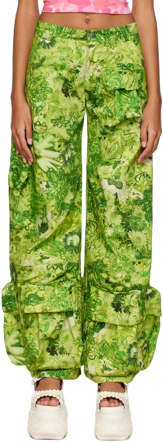 Collina Strada Green Garden Trousers Collina Strada
