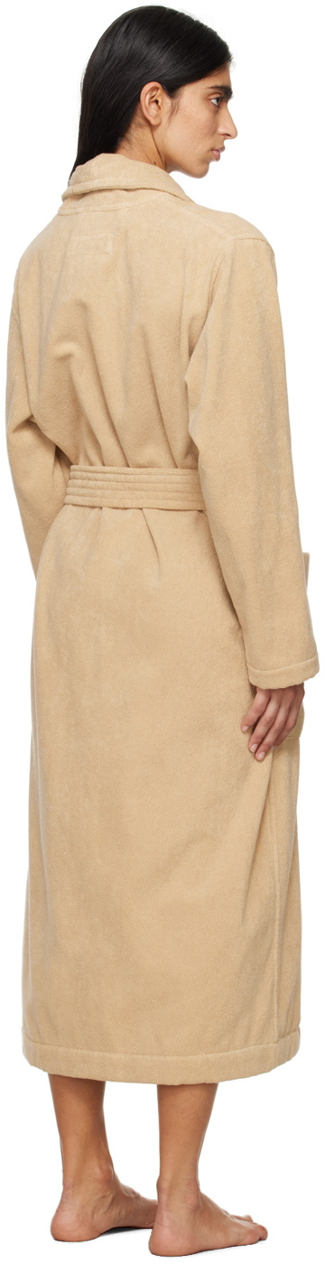 Tekla Beige Classic Bathrobe Tekla Fabrics