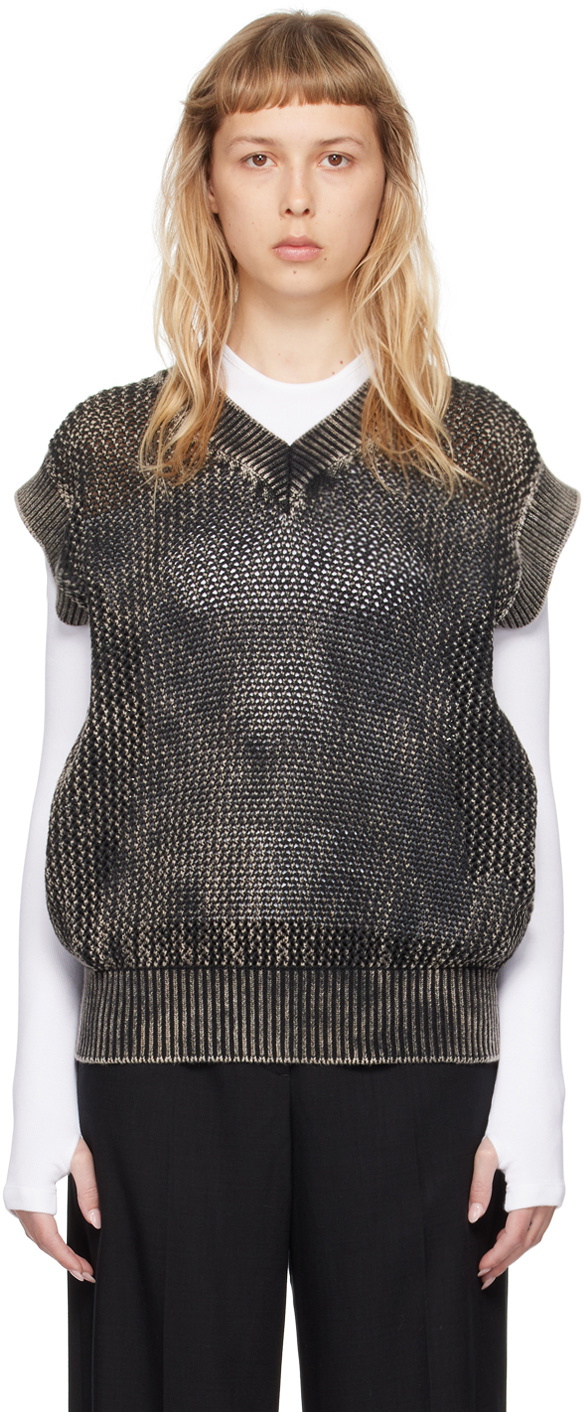 MSGM Black Overdyed Vest MSGM