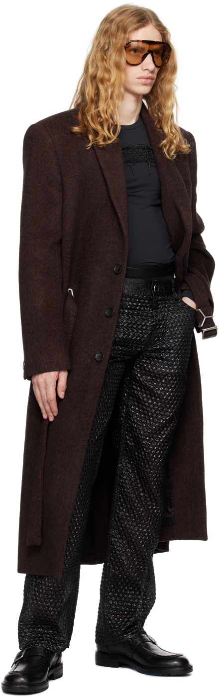 Y/Project Brown Y Belt Coat Y/Project