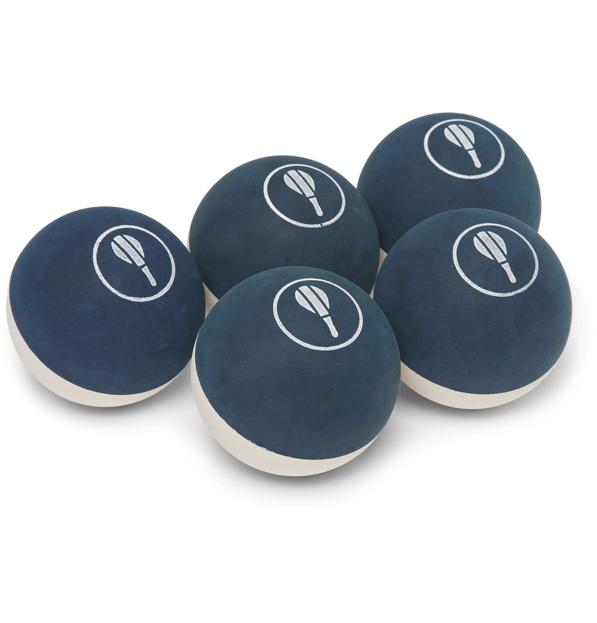 Frescobol Carioca - Set of Five Rubber Balls - Blue Frescobol Carioca