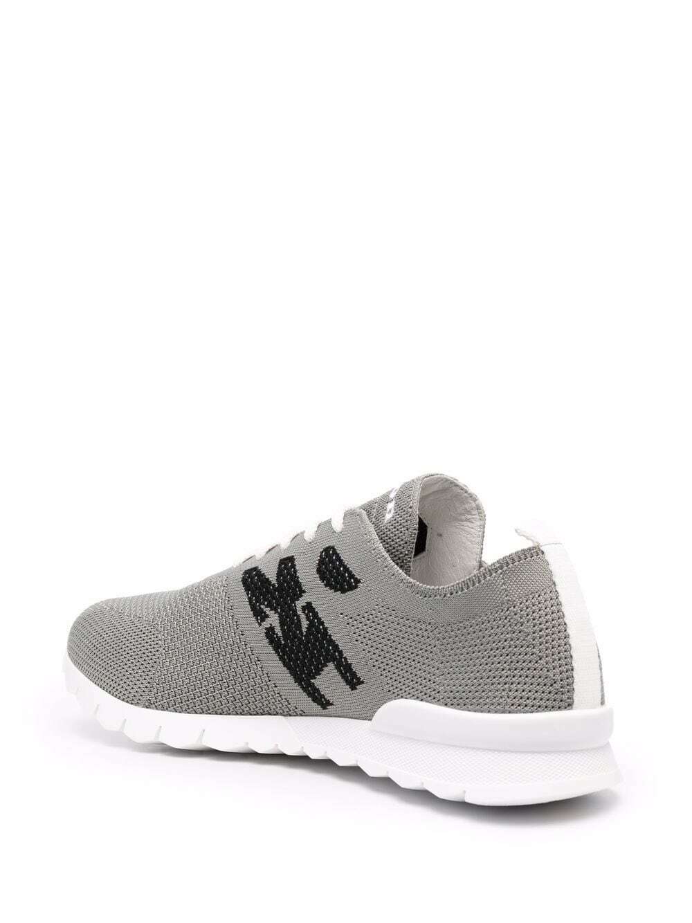 KITON - Logo Knitted Sneakers Kiton