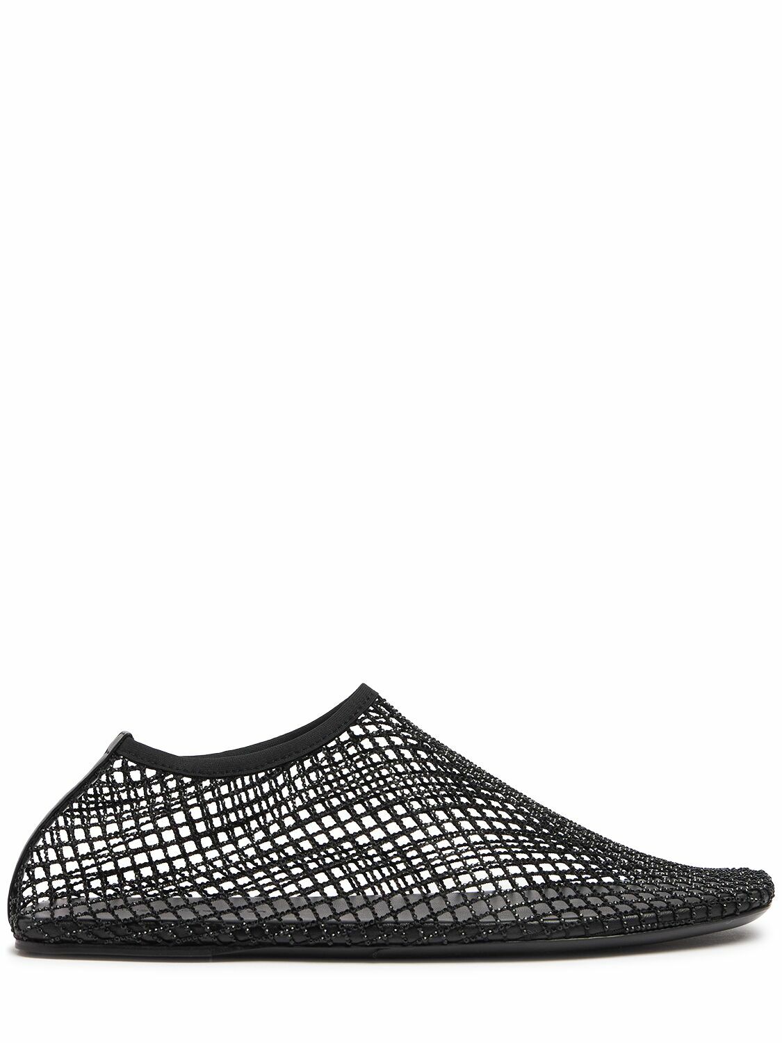 CHRISTOPHER ESBER 5mm Minette Crystal Mesh Flats Christopher Esber