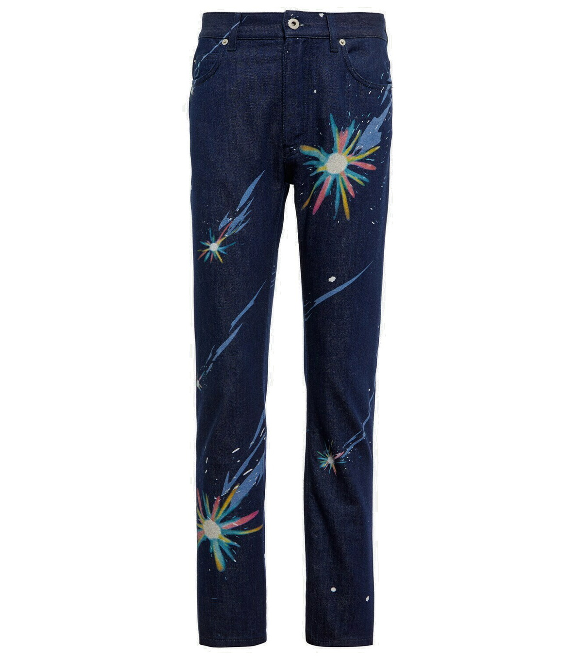 Loewe x Howl's Moving Castle Magical Sky printed high-rise jeans Loewe