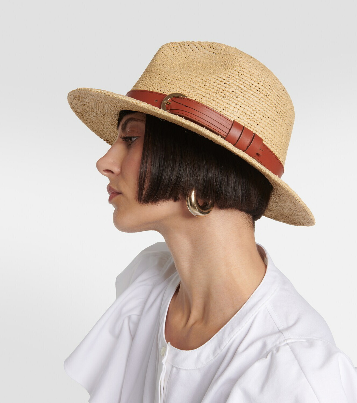 Chloé x Borsalino embellished straw hat Chloe