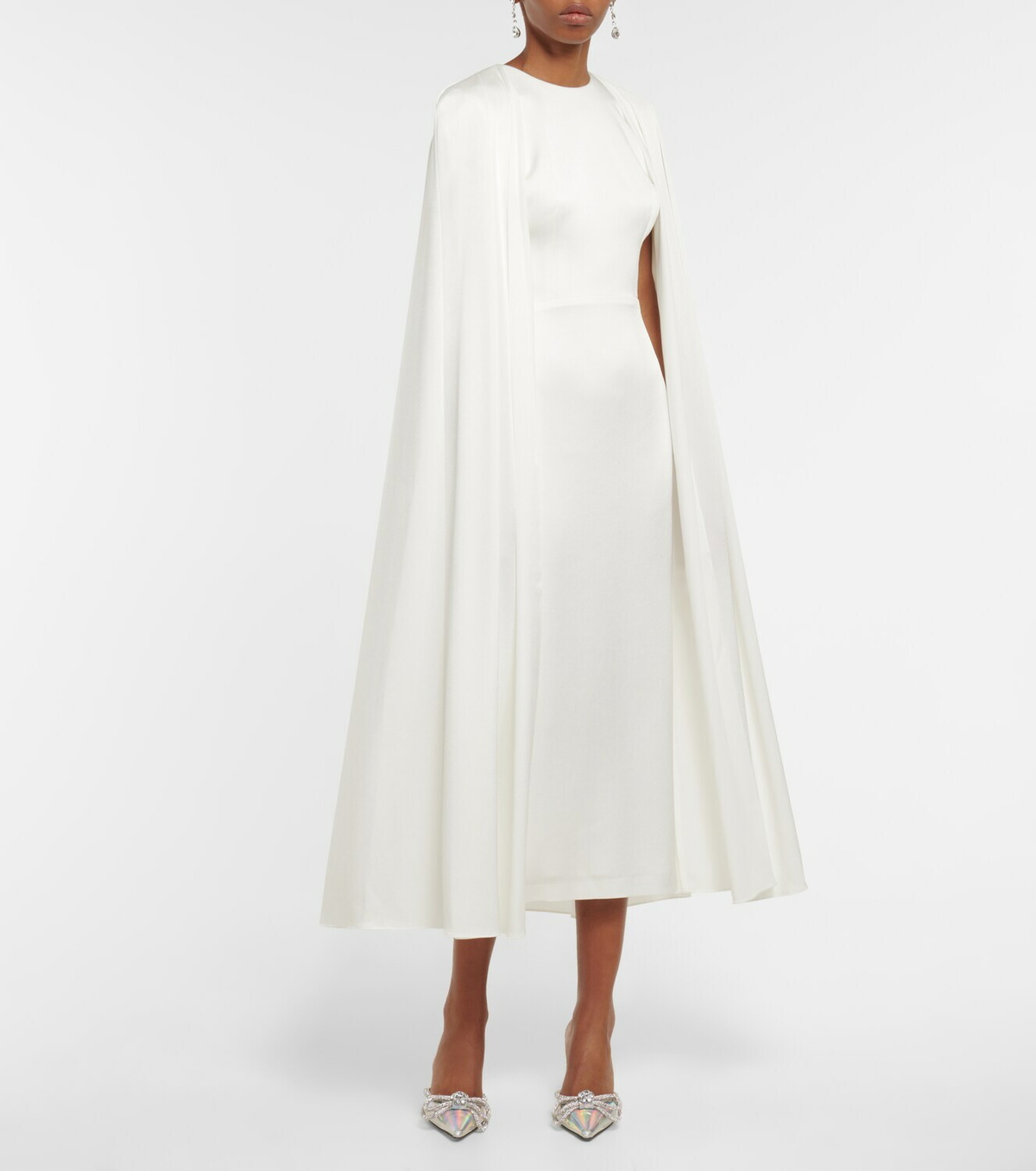 Alex Perry Beckett satin crêpe midi dress Alex Perry
