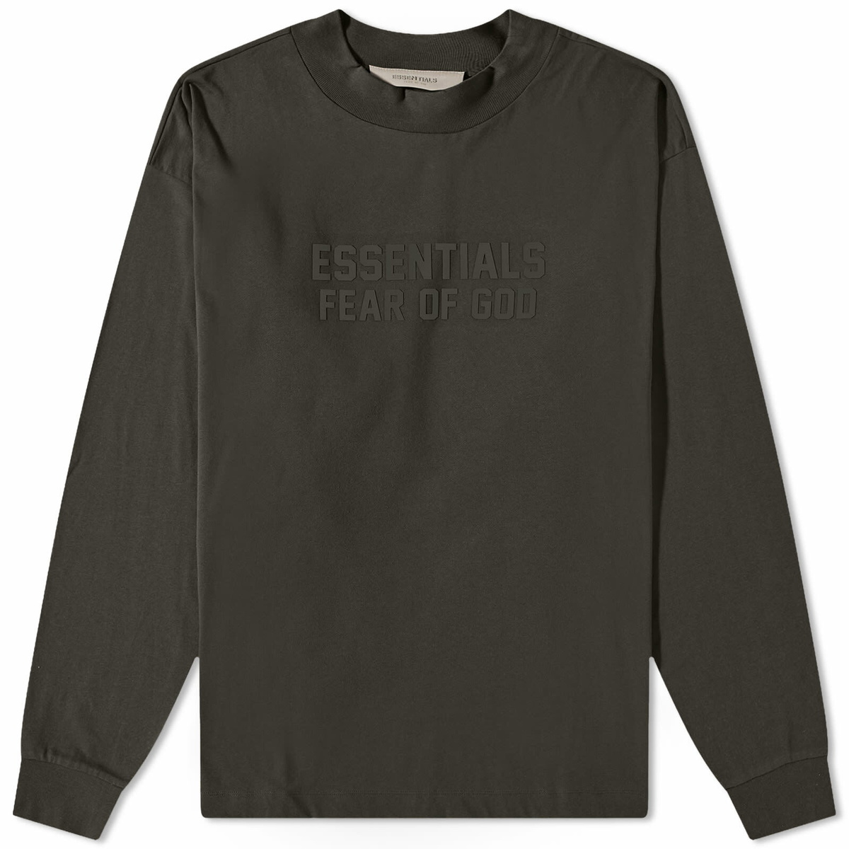 Fear of God ESSENTIALS Men's Relaxed Crew Sweat in Off-Black Fear Of ...