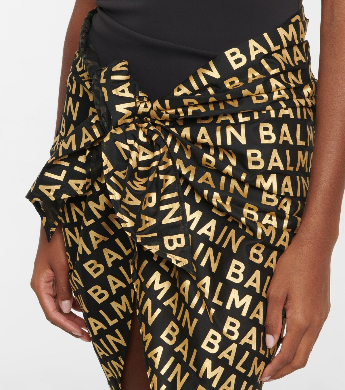 Balmain - Logo cotton beach cover-up Balmain