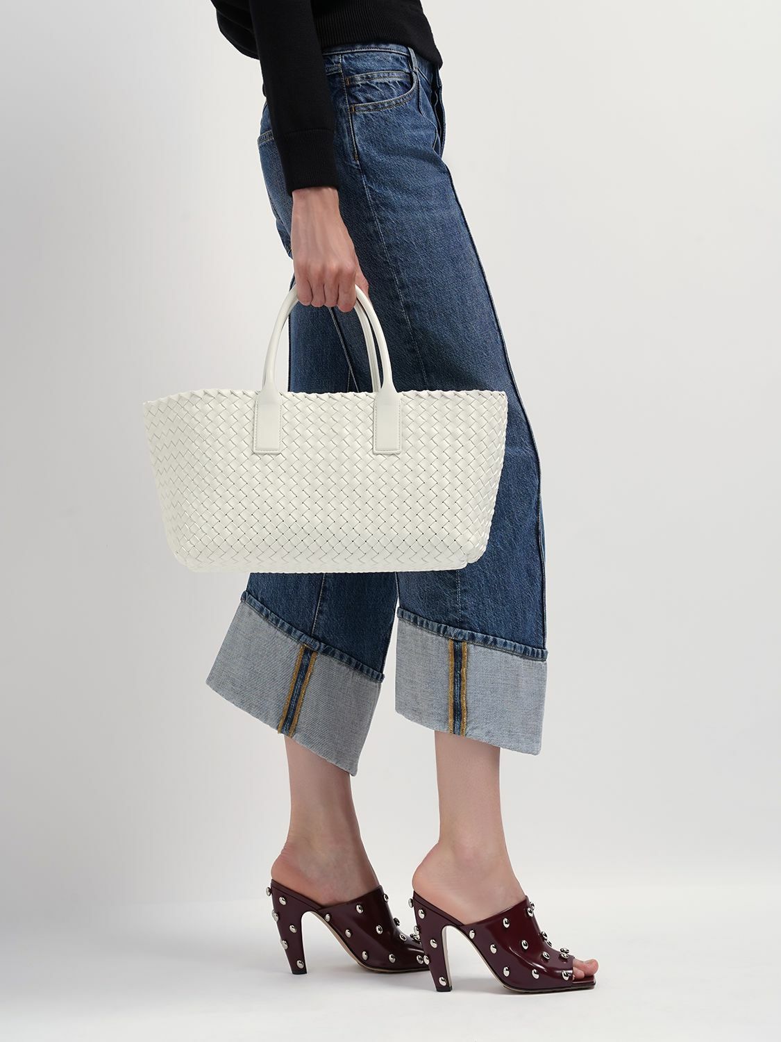 BOTTEGA VENETA - Small Cabat Leather Tote Bottega Veneta