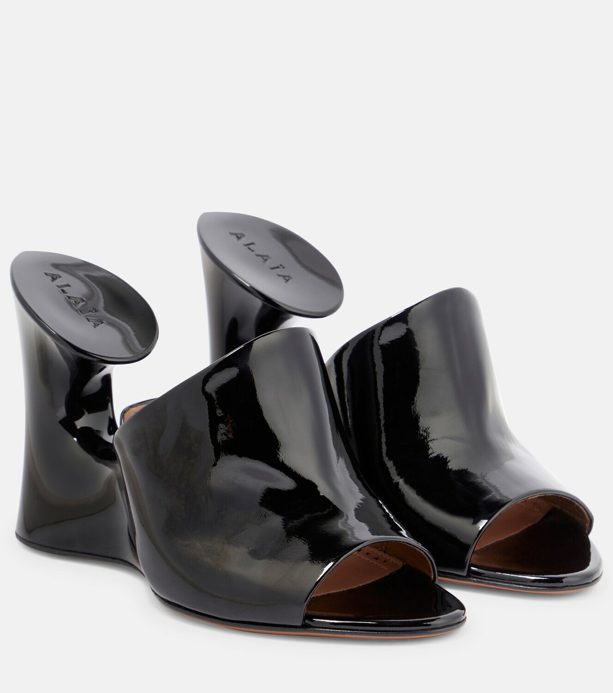 Alaïa Sculpture patent leather mules ALAÏA