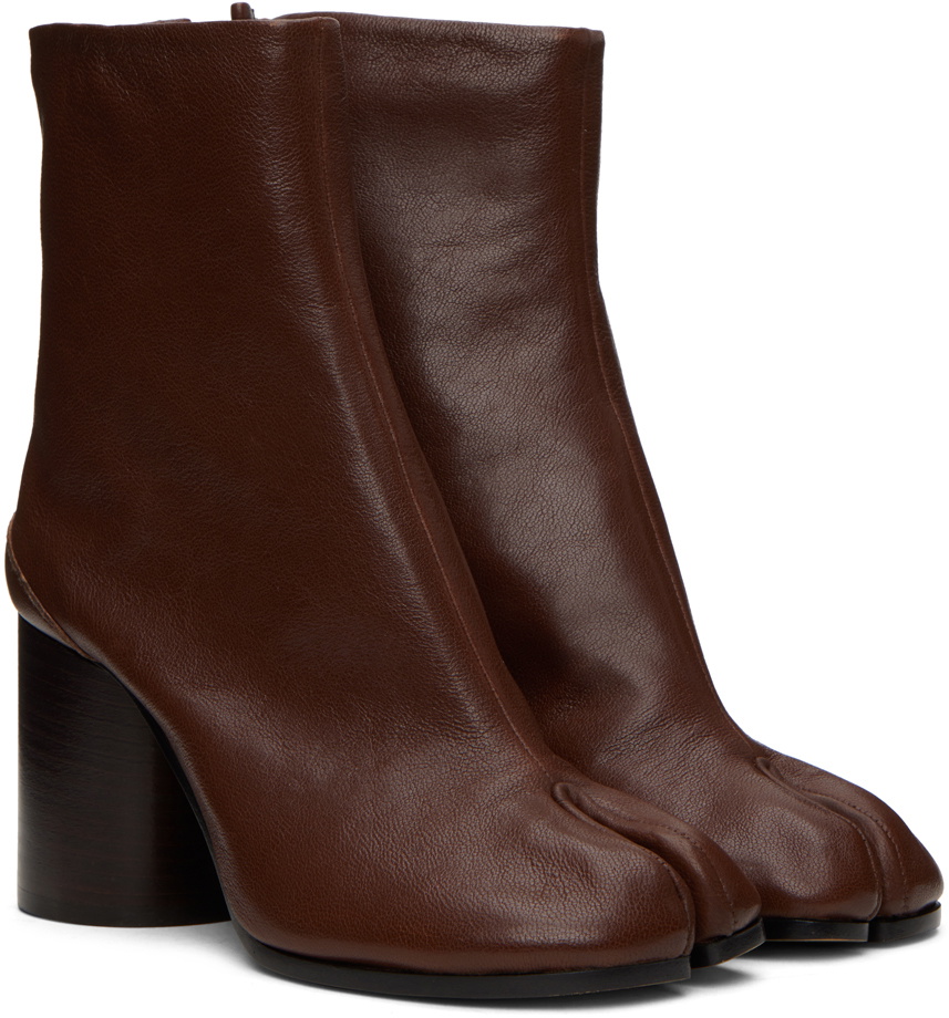 Maison Margiela Brown Tabi Boots Maison Margiela