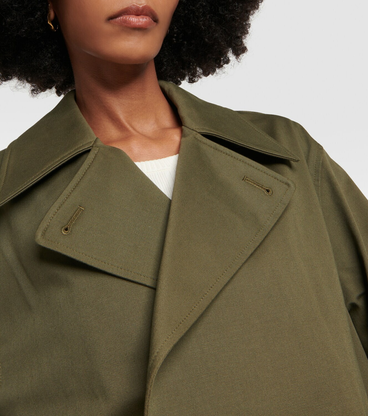 Nili Lotan Cade cotton twill trench coat Nili Lotan