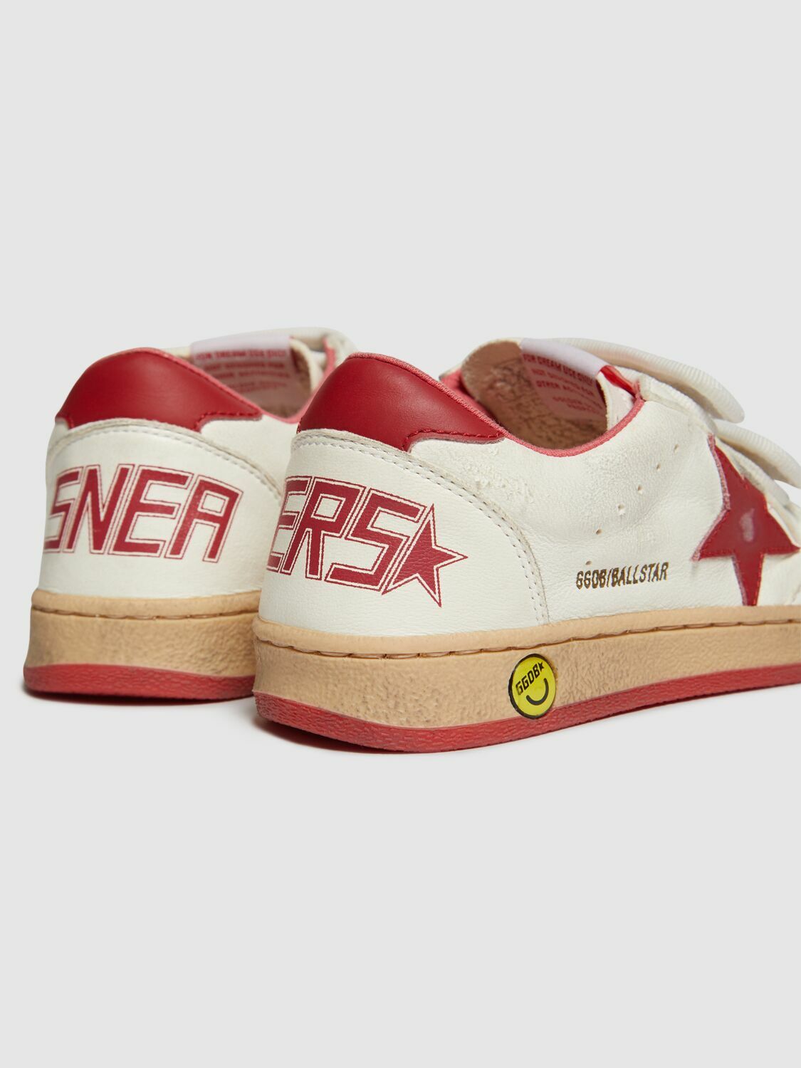 GOLDEN GOOSE Ballstar Nappa Leather Strap Sneakers Golden Goose Deluxe ...