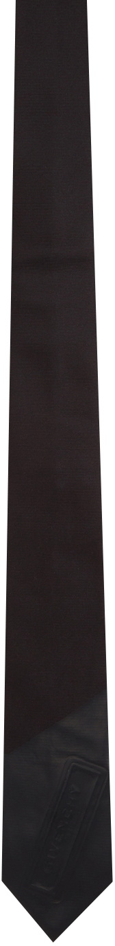 Givenchy Black Embossed Logo Neck Tie Givenchy