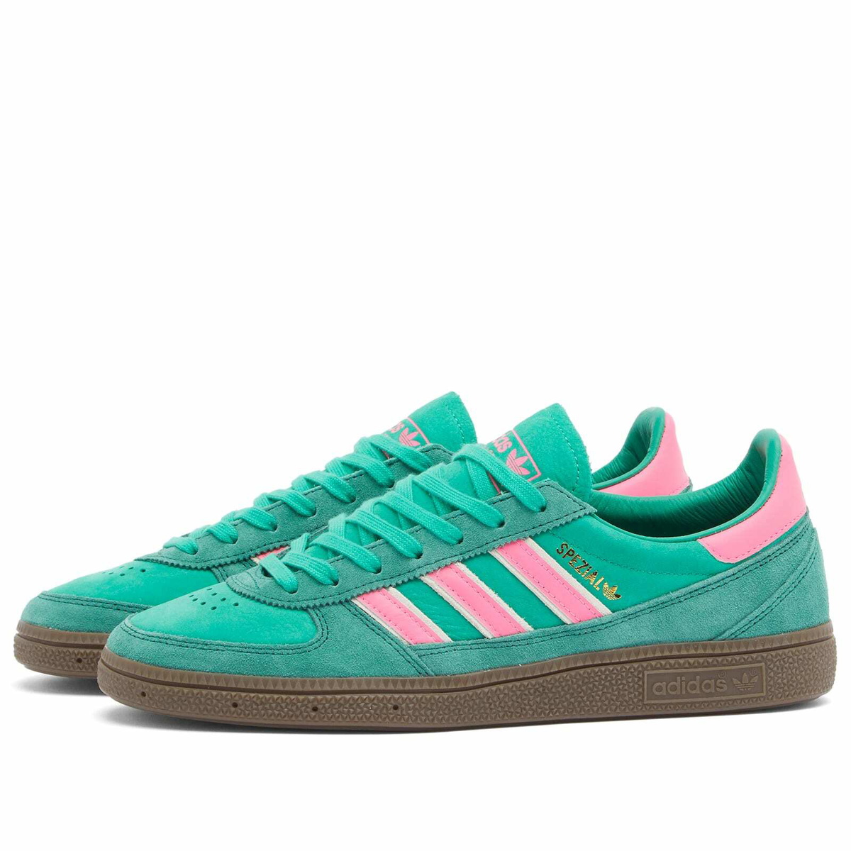 Adidas Handball Spezial Wm Sneaker in Court Green/Pink/Off White adidas