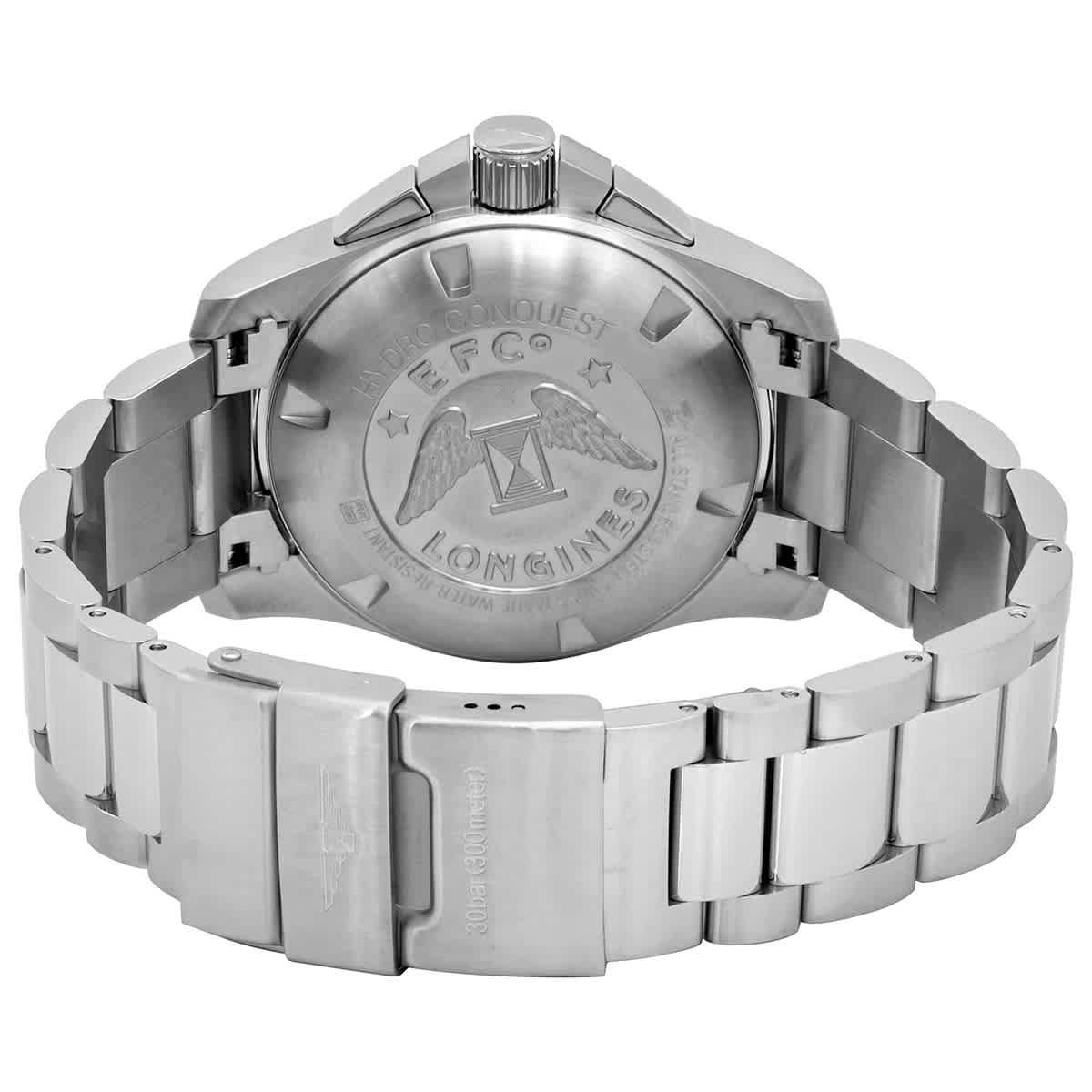 Longines Hydroconquest Chronograph Automatic Grey Dial Watch L3.783.4 ...