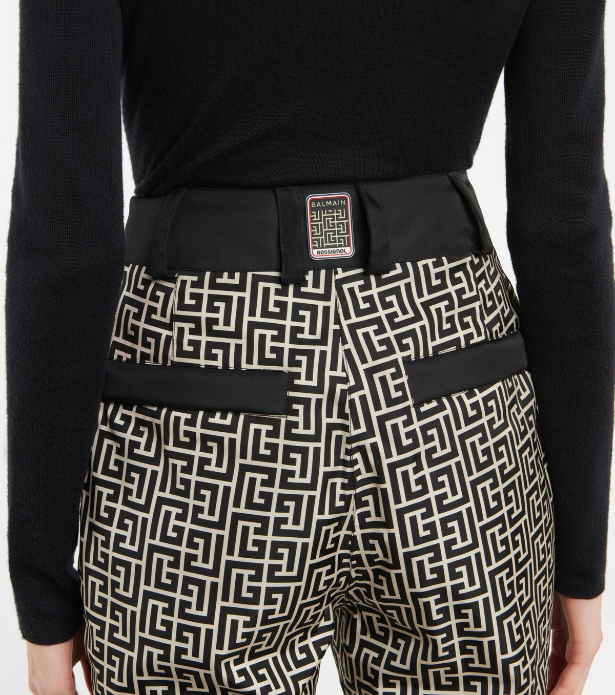 Balmain - x Rossignol monogram-print ski pants Balmain