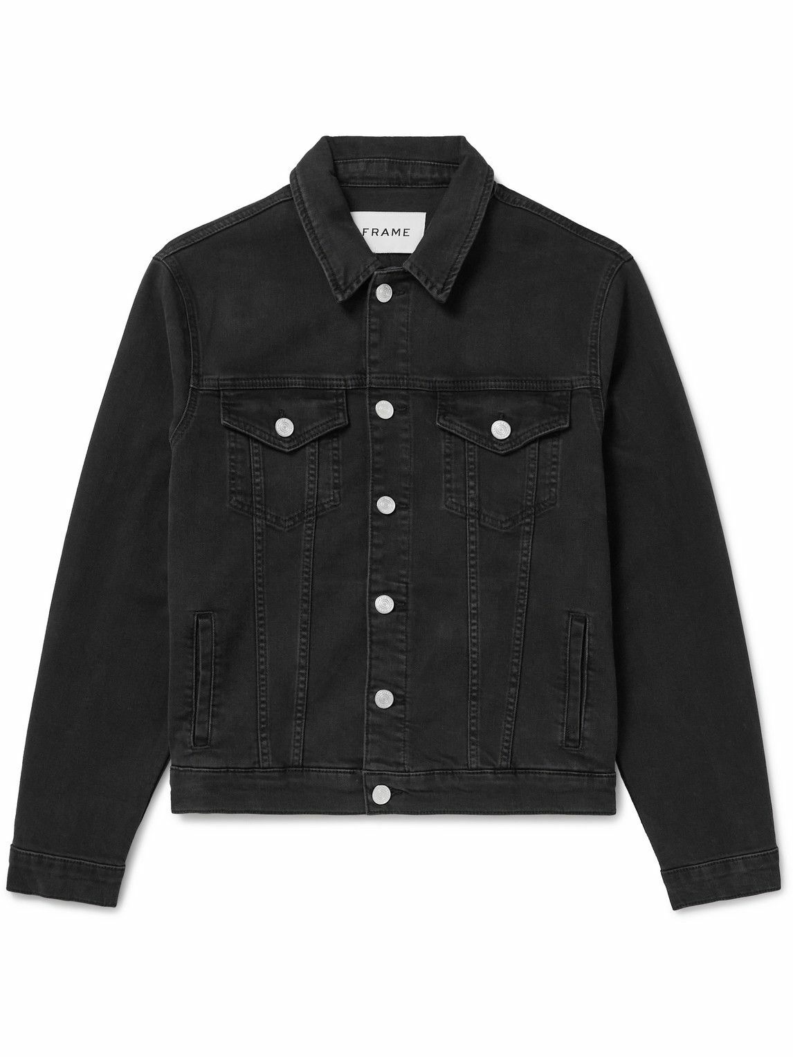 FRAME - Heritage Denim Jacket - Black Frame Denim