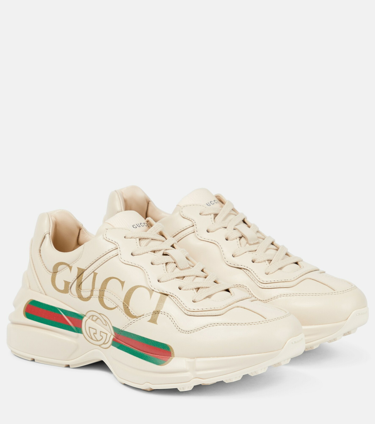 Gucci - Rhyton leather sneakers Gucci